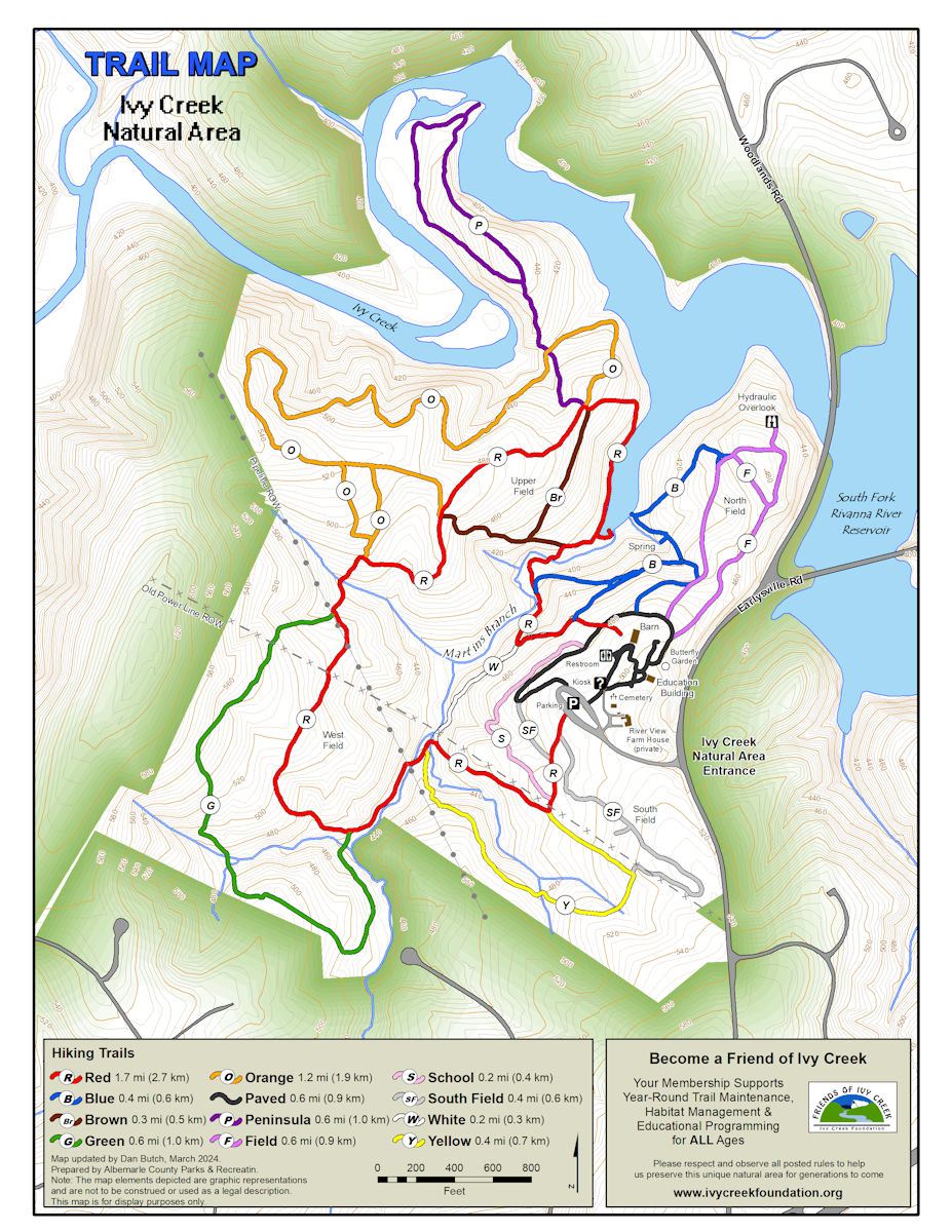 Ivy Creek Foundation | Trail Map